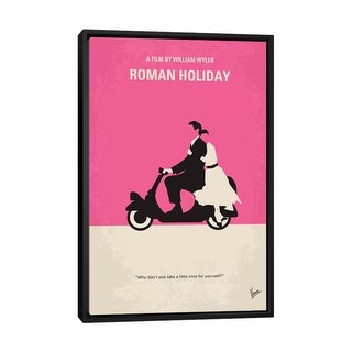 iCanvas "Roman Holiday Minimal Movie Poster" by Chungkong Framed Canvas Print - Bed Bath ...
